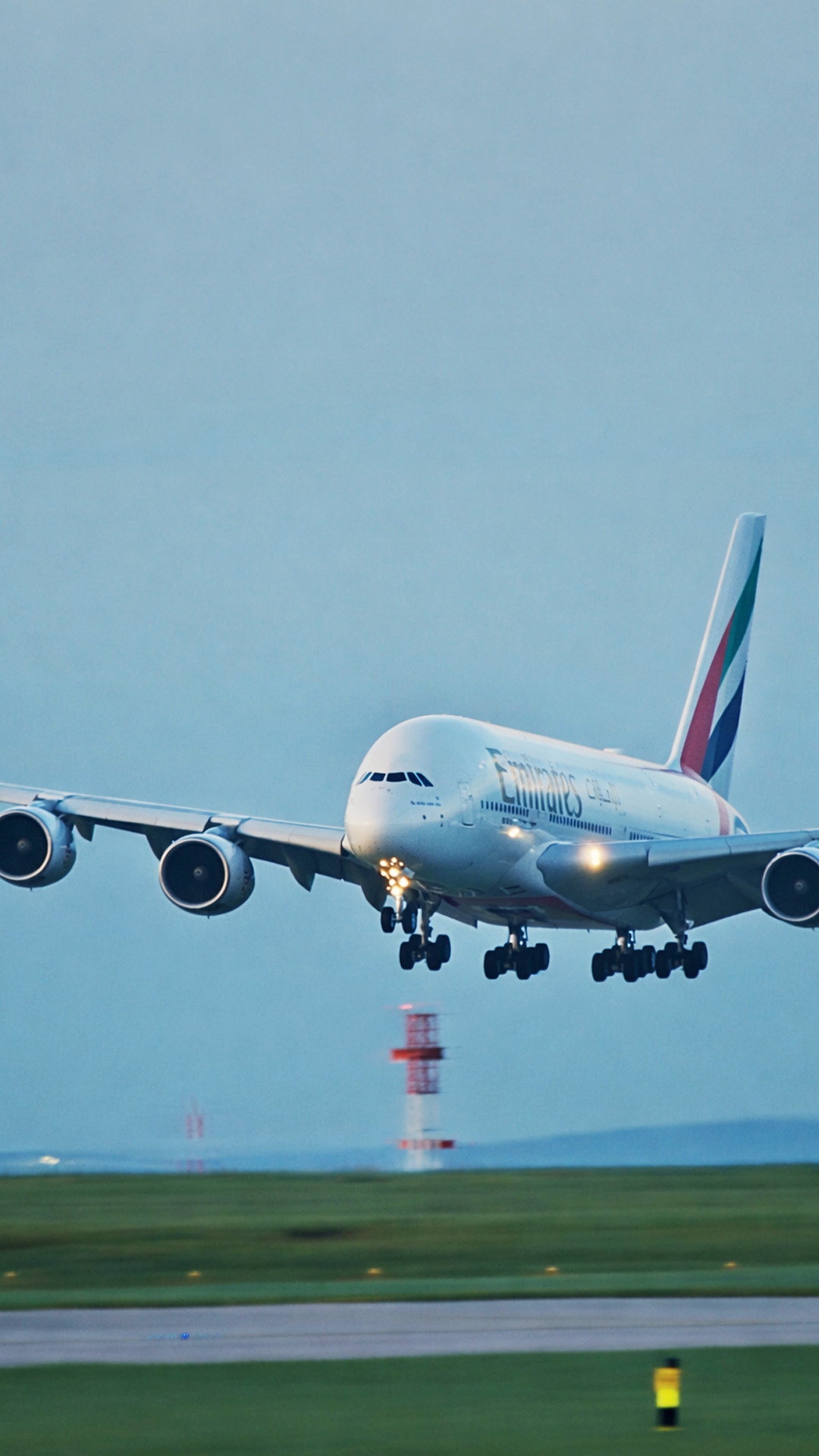 World’s largest plane arrives in Manchester