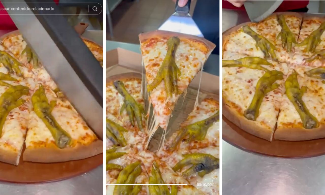 Pizza de patitas de pollo, el platillo que está rompiendo el internet ...