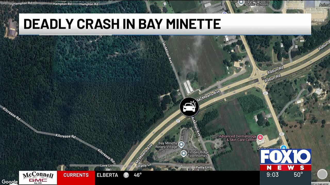 1 dead following fiery crash in Bay Minette, police say