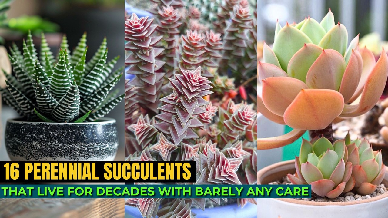 Easy care perennial succulents that last for decades