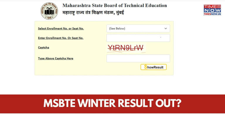MSBTE winter diploma result 2025 at 2 PM; here's how to check