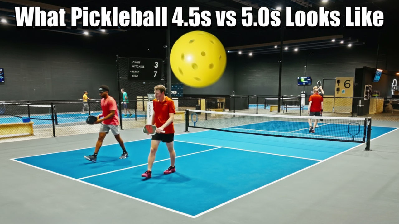 Pickleball 4.5 VS 5.0 player breakdown and key differences