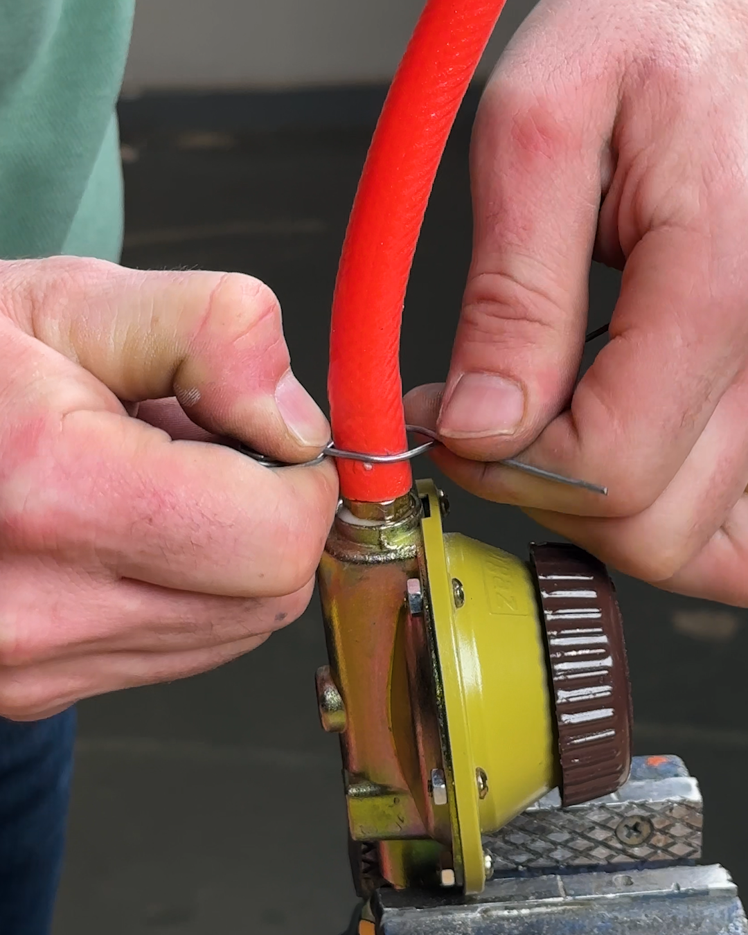 DIY wire hose clamp tightening hack🛠️
