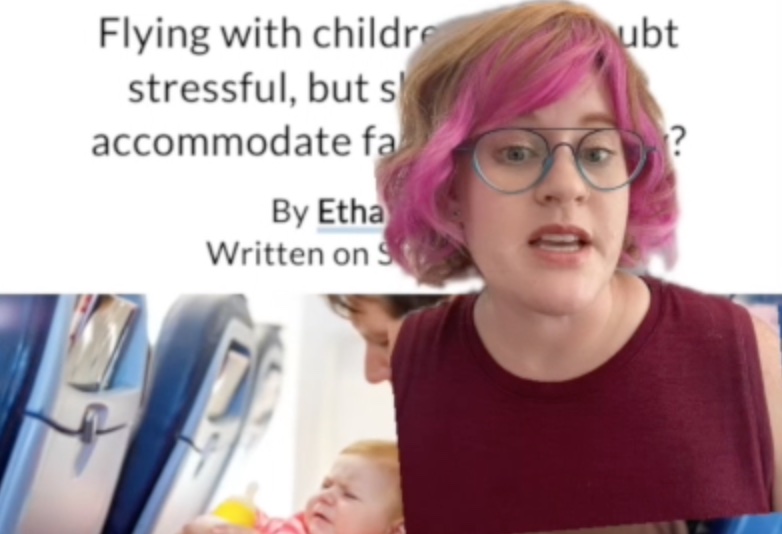 Mom says families with young kids should board and exit planes first