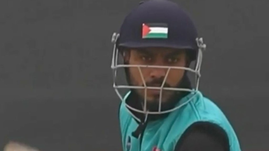 J&K police summon cricketer who displayed Palestinian flag during match