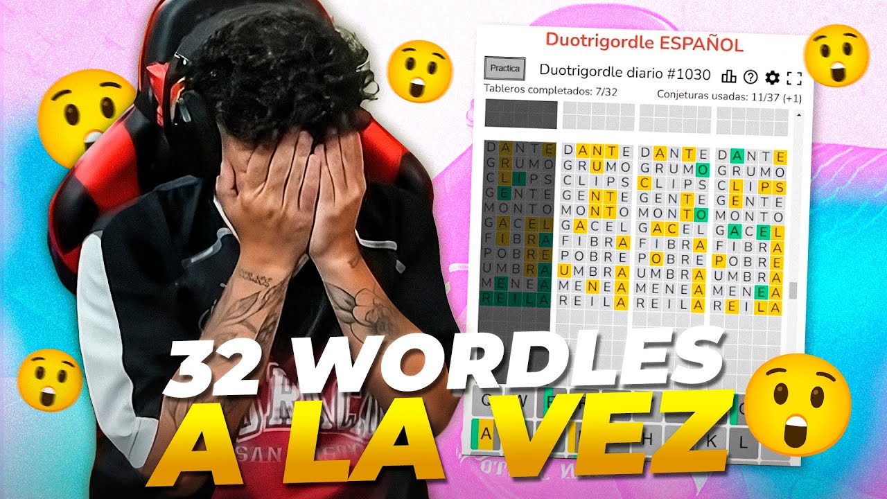 Hice 32 Wordles a la vez