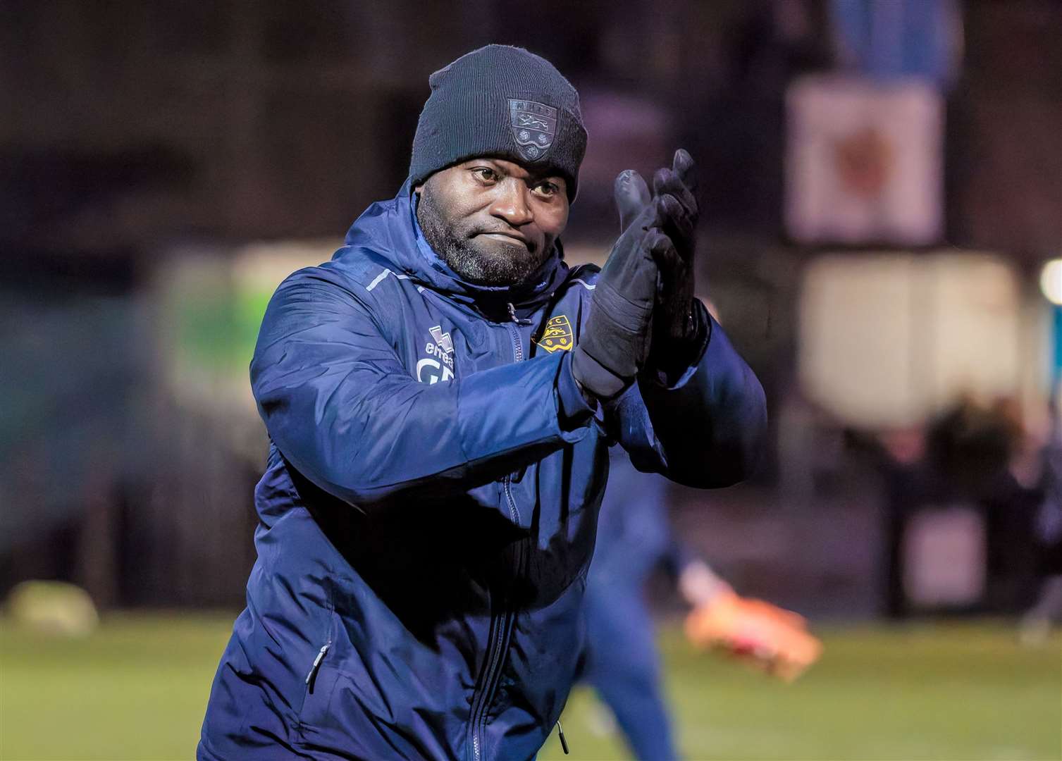 Maidstone United manager George Elokobi discusses left-back Leo Hamblin ...