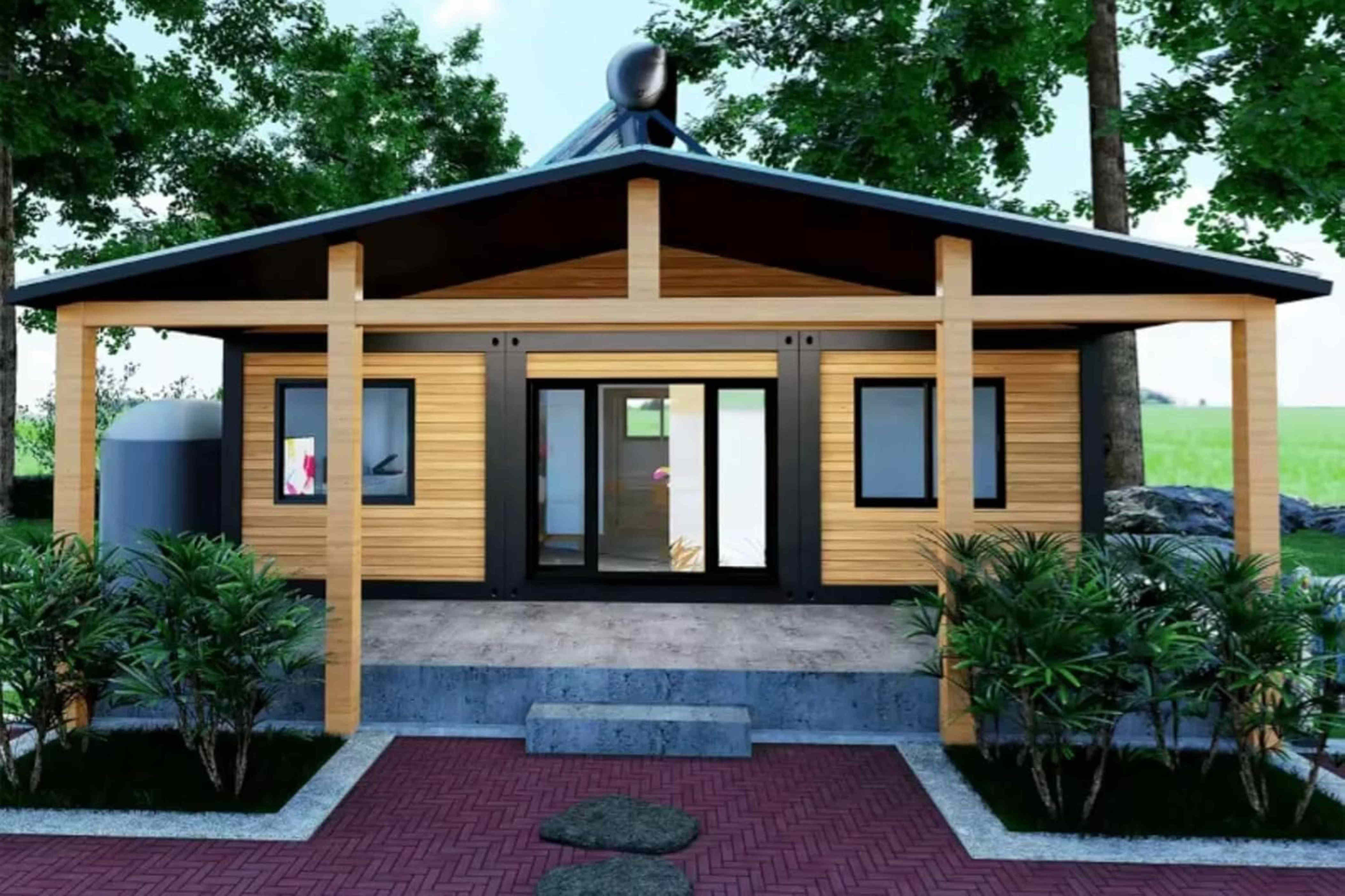 This chalet-style Amazon tiny house is under $20,000, and it has an ...