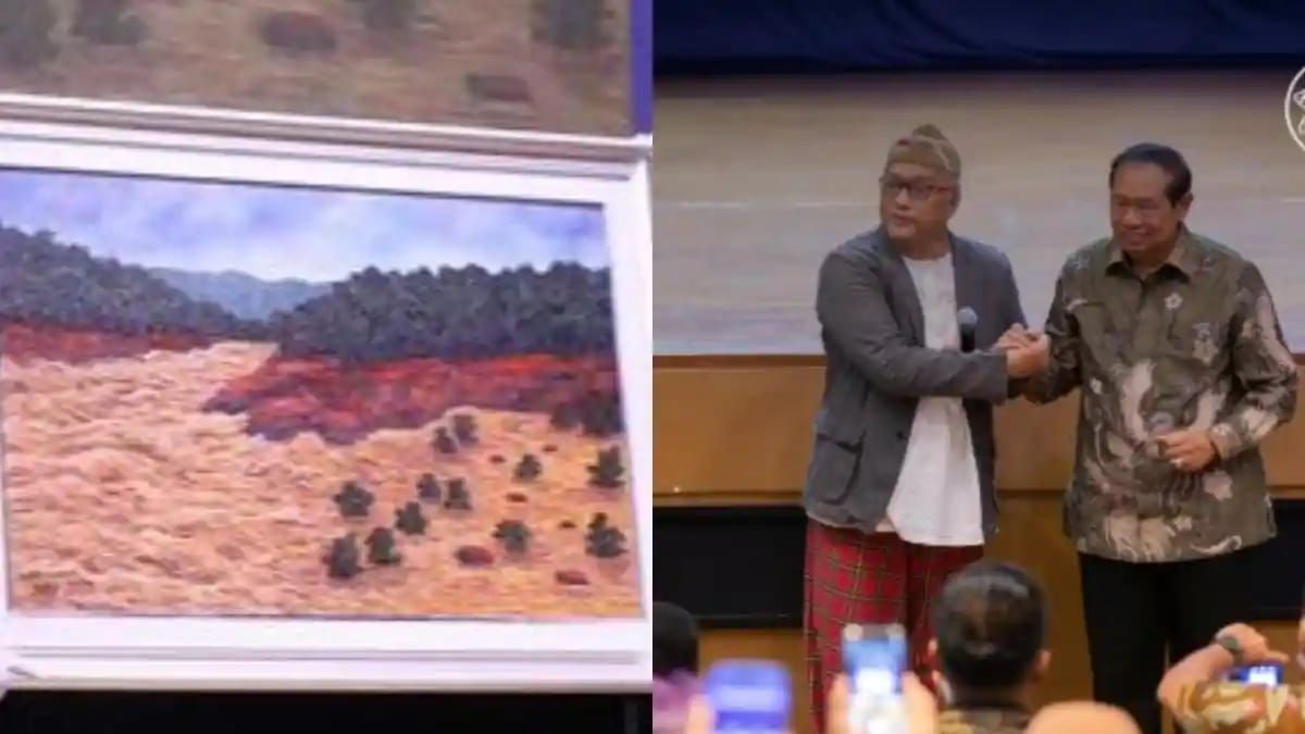 Lukisan God's Day karya SBY laku Rp311 juta untuk korban banjir Sumatera