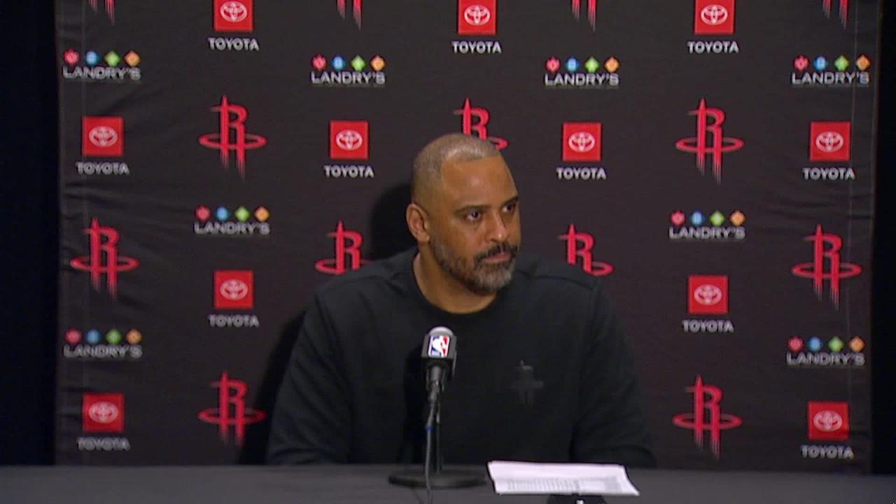 HOU 120, BKN 96: Rockets coach Ime Udoka postgame media availability