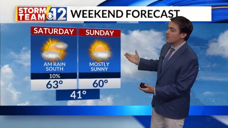 10:00 PM Thursday weather update