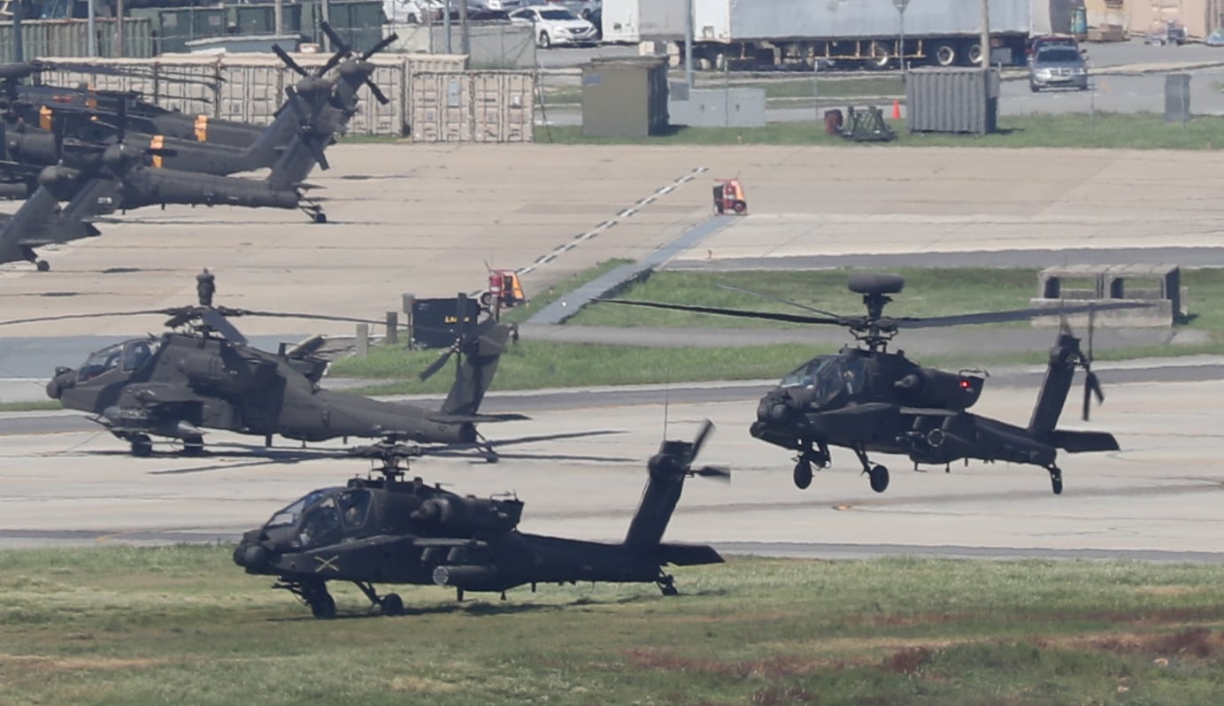 Apache unit deactivation in South Korea raises troop reduction questions