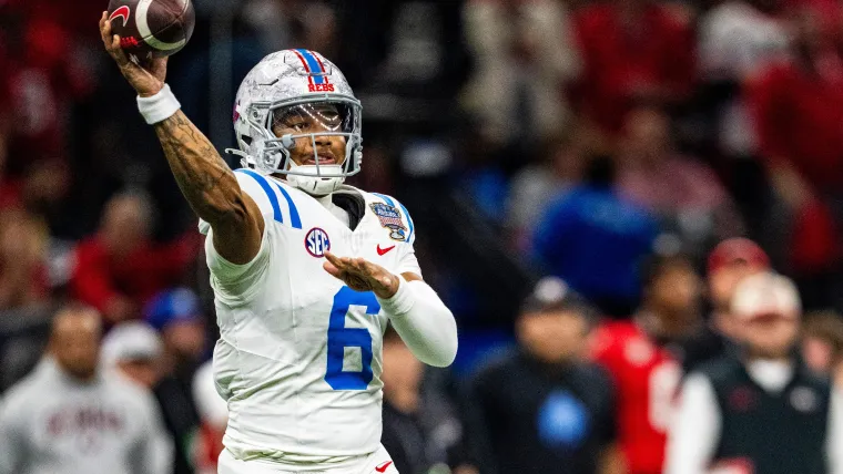 Trinidad Chambliss stats today: Ole Miss QB takes over in second half ...