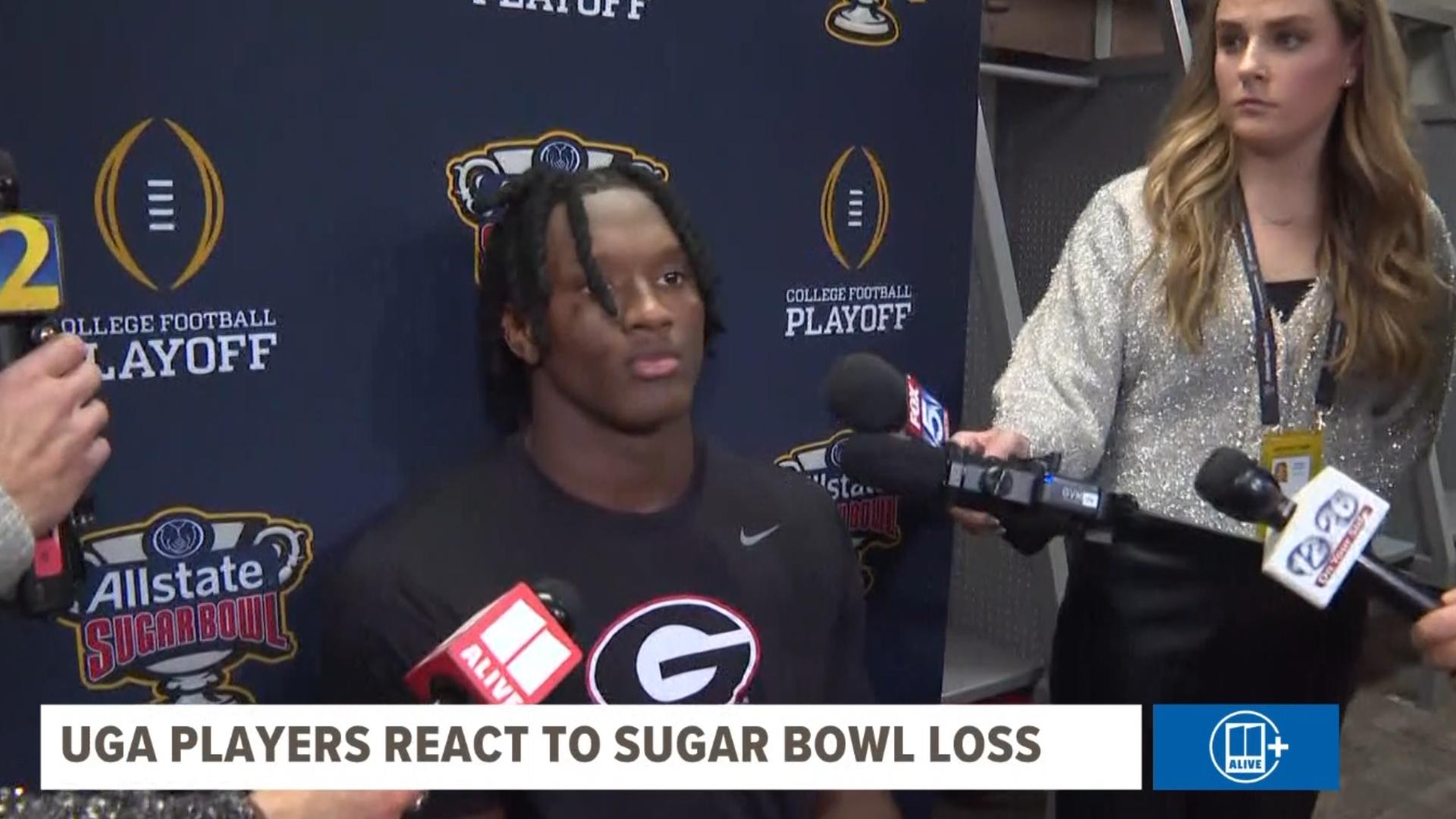 Georgia players react after heartbreaking Sugar Bowl loss to Ole Miss