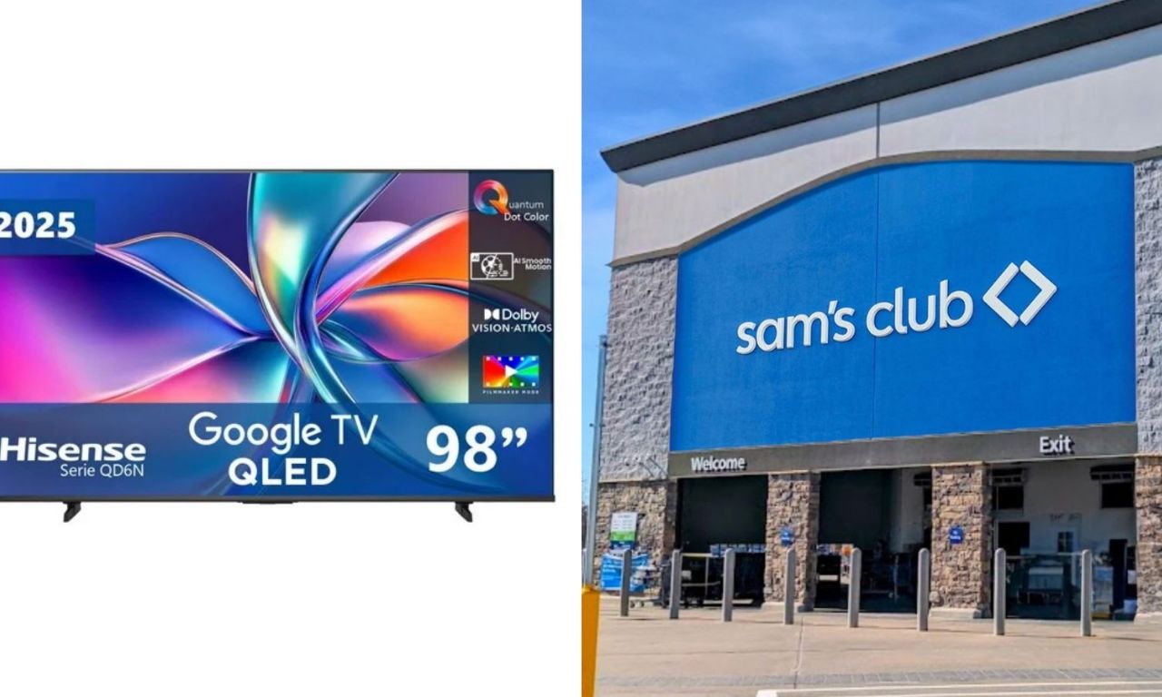 Pantalla Smart TV Hisense QLED 4K de 98 pulgadas se encuentra en ...