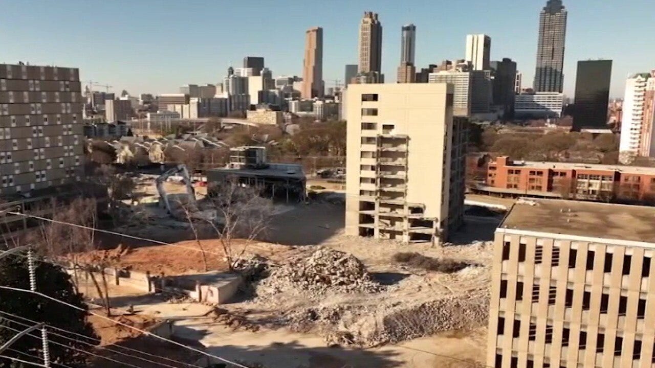 Atlanta Medical Center demolition enters final stage as skyline ...