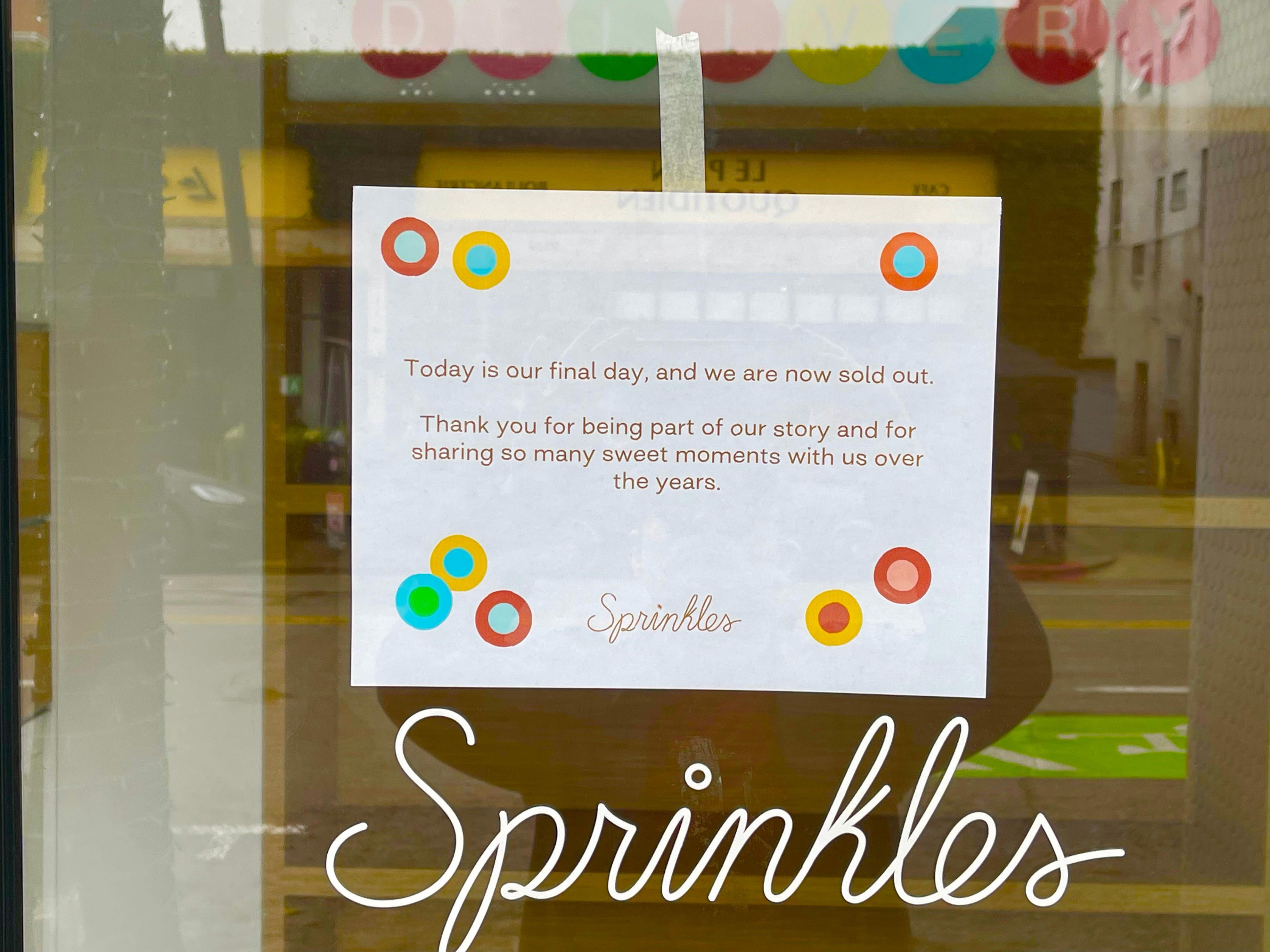 Sprinkles Cupcakes abruptly closes all locations