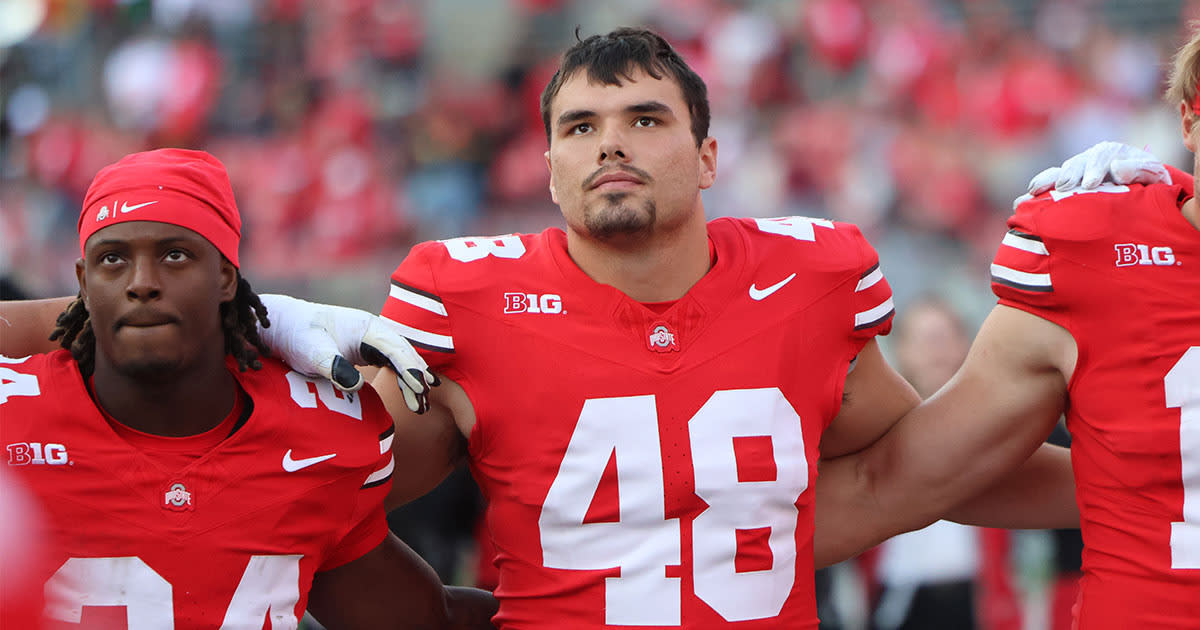 Ohio State reserve defensive ends Logan George, Dominic Kirks entering ...