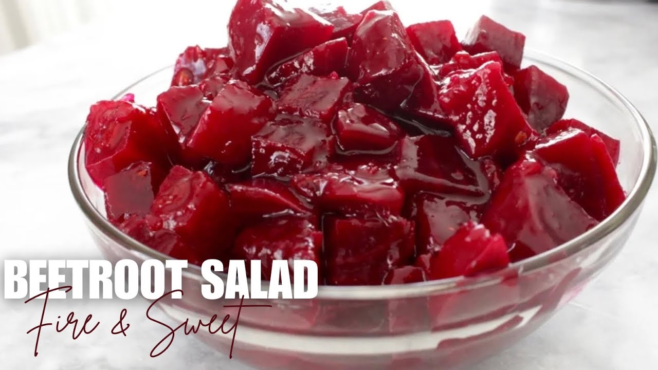 Fire & sweet spicy beetroot salad | Bold flavors with a kick