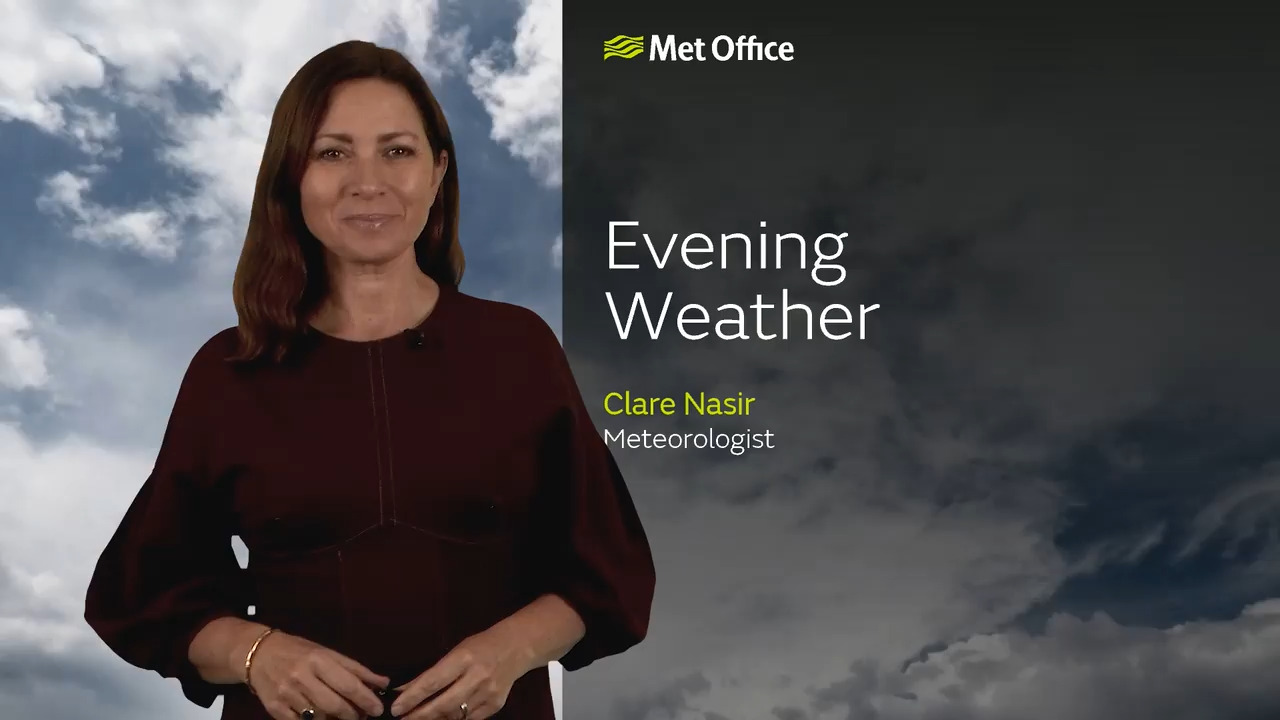 Met Office Wednesday evening weather forecast 15/10/2025