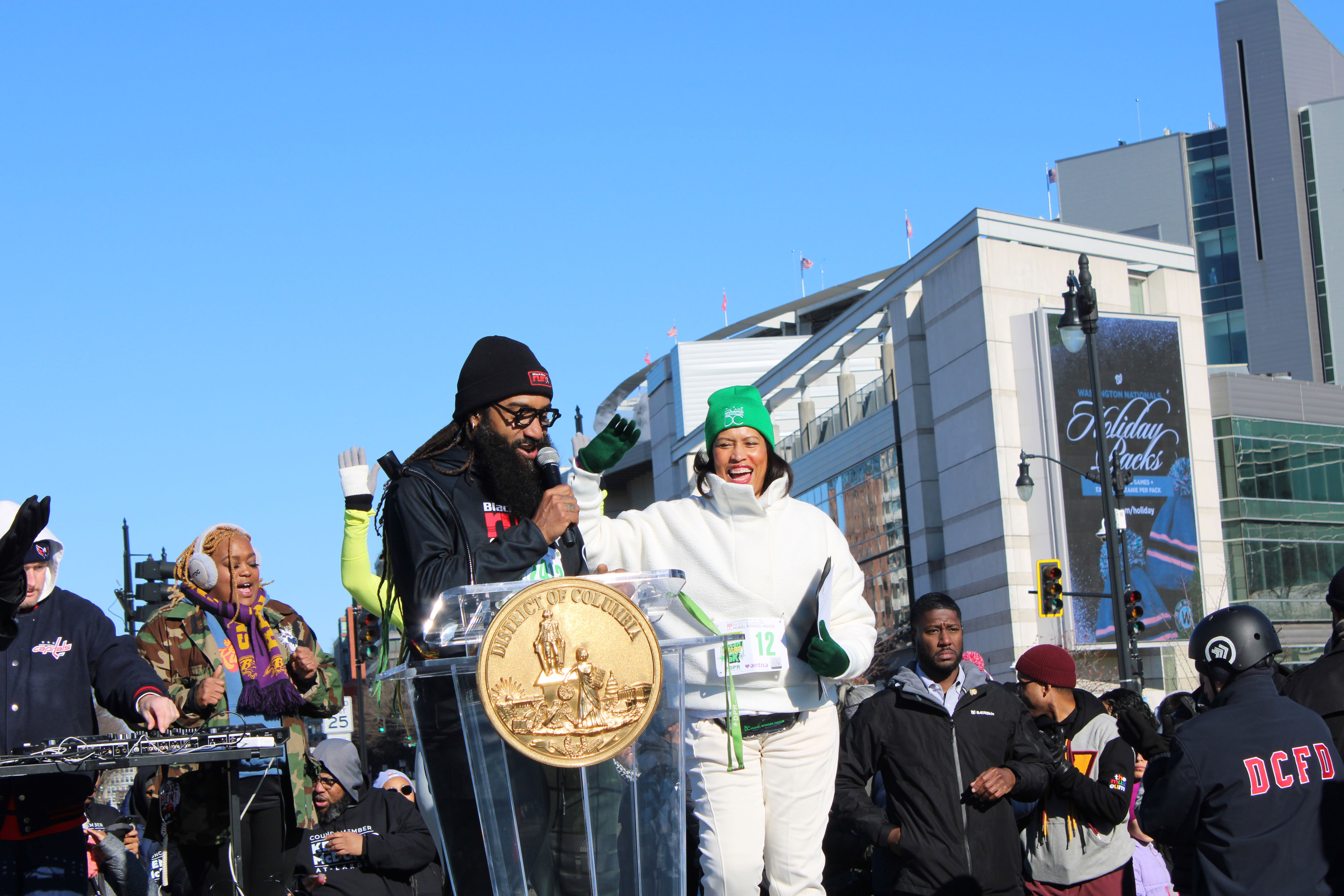 Bowser 'runs through the tape' to kick off last year as DC mayor