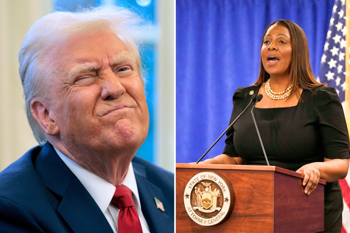 New York AG Letitia James rallies opposition to Trump's ban on ...