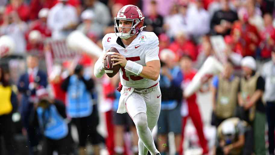 Ty Simpson had heartbreaking reaction to CFP injury in potentially his ...