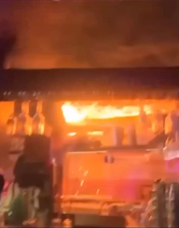 Horrifying moment fire and explosion engulf Swiss ski resort bar as ...