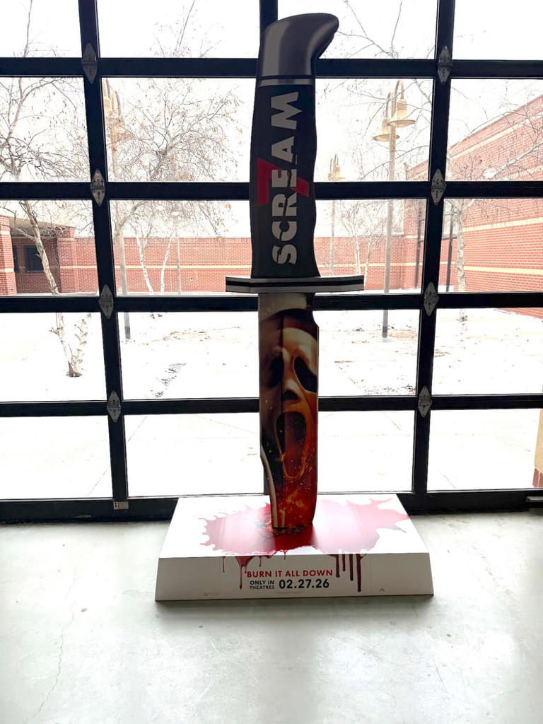 Scream 7 gets a theater standee: "Burn it all down"