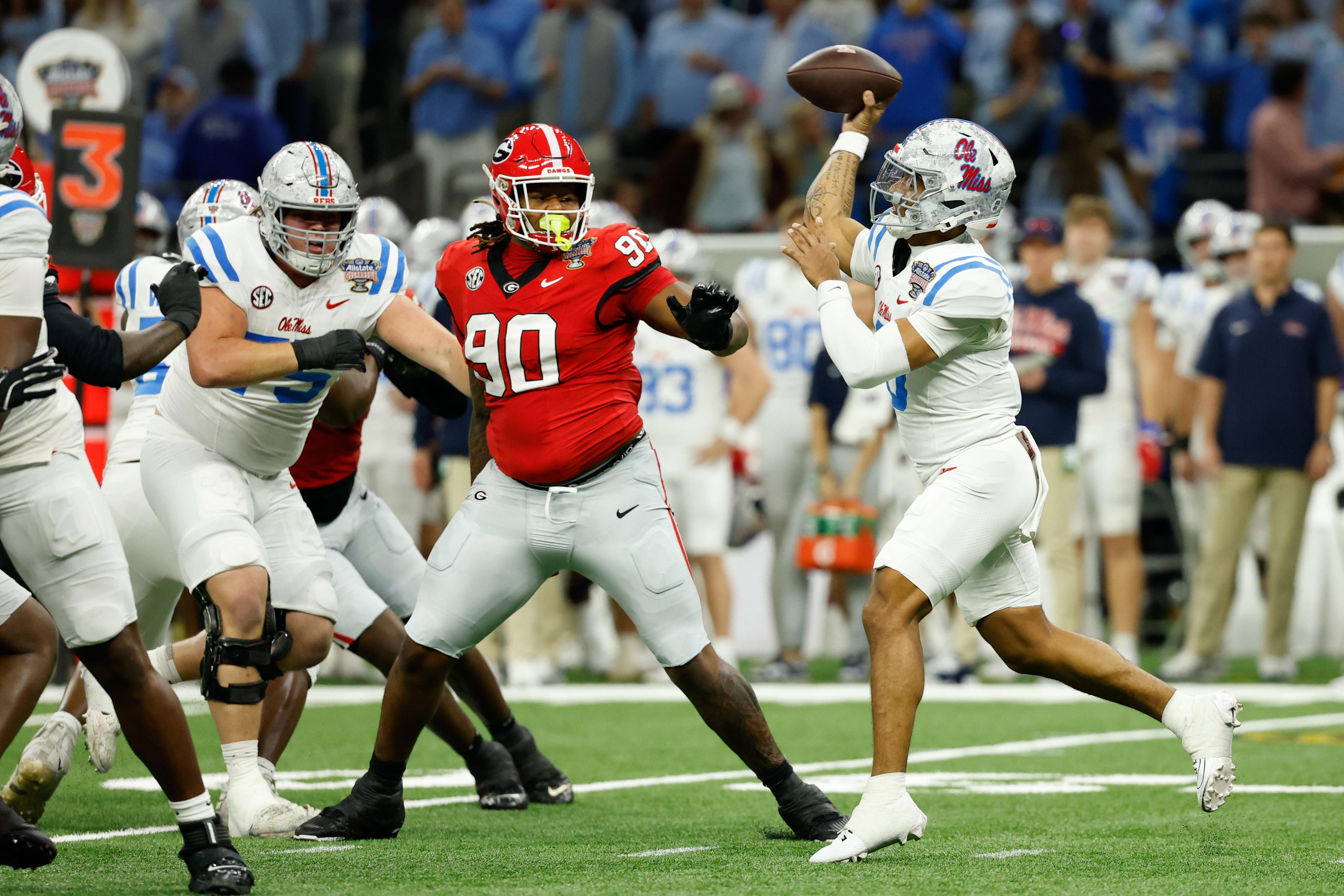 Ole Miss football vs Georgia live updates, Sugar Bowl score, highlights