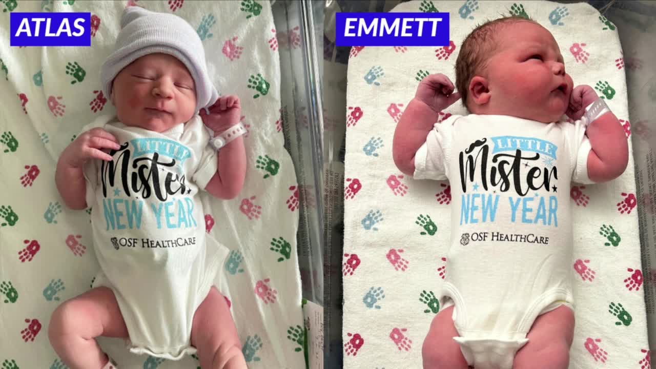 OSF HealthCare Saint Francis welcomes 2026's first babies