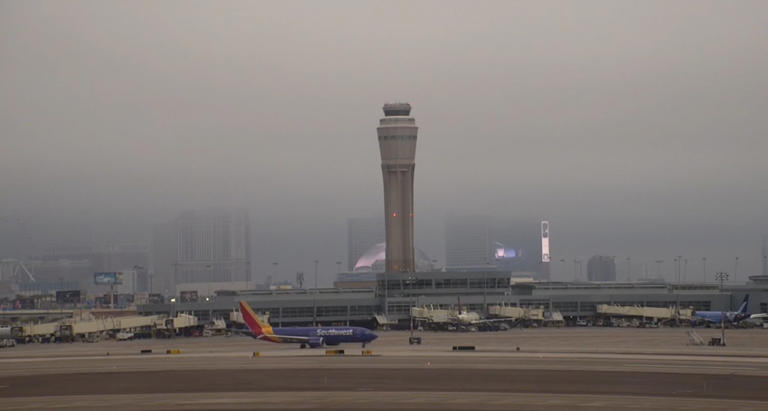 Cellphone sparks fire on British Airways flight at Harry Reid Airport ...