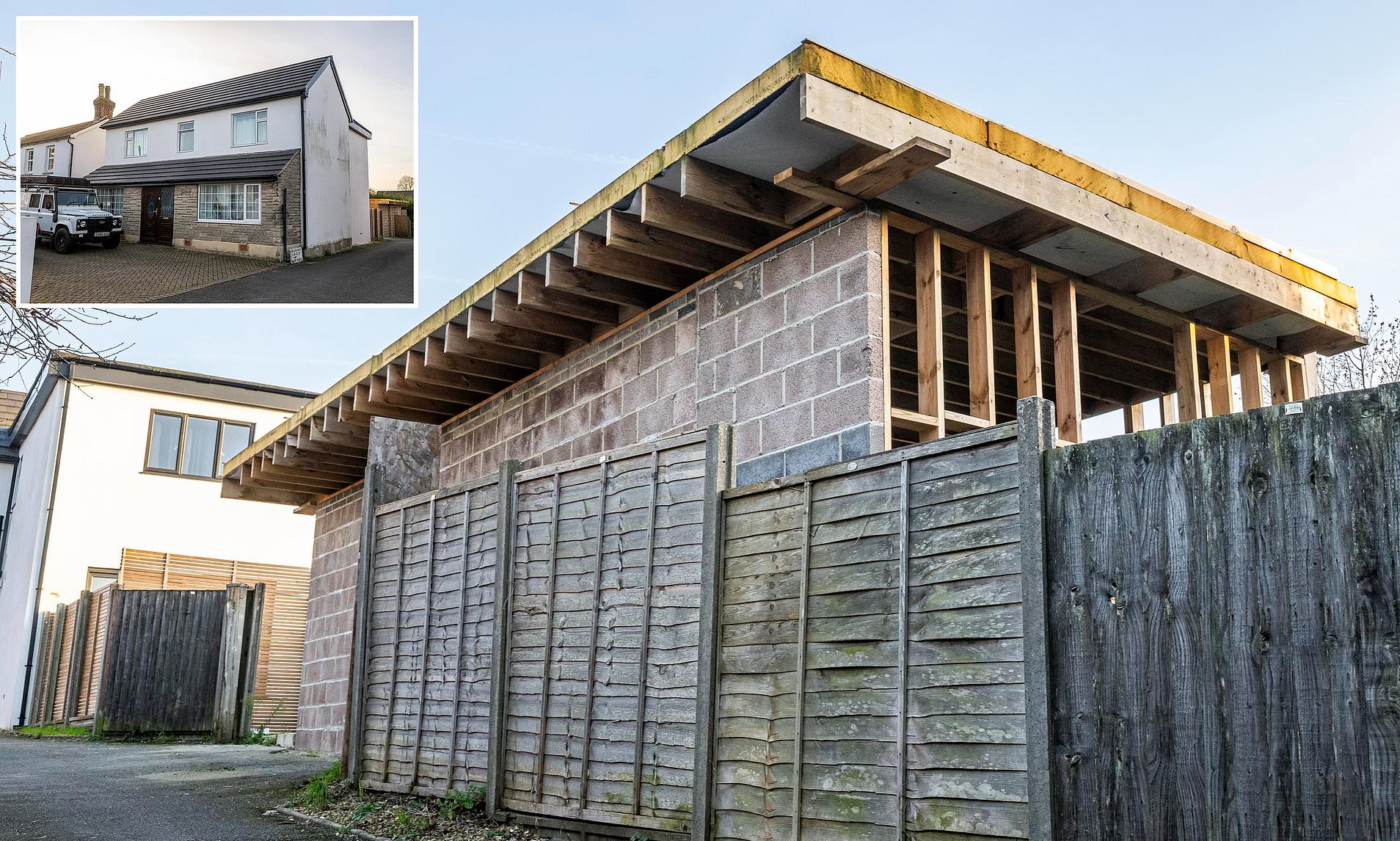Neighbours at war as homeowner knocks down garage without permission to ...
