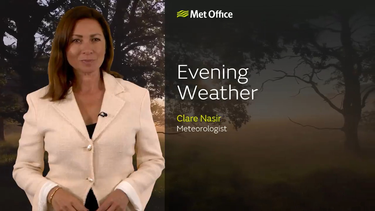 Met Office Wednesday evening weather forecast 24/09/2025