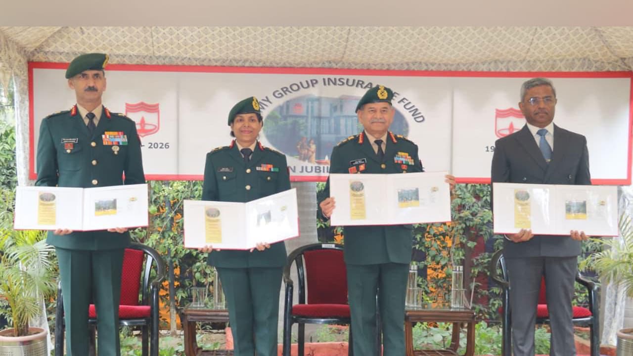 Army chief unveils special day cover for AGIF's golden jubilee