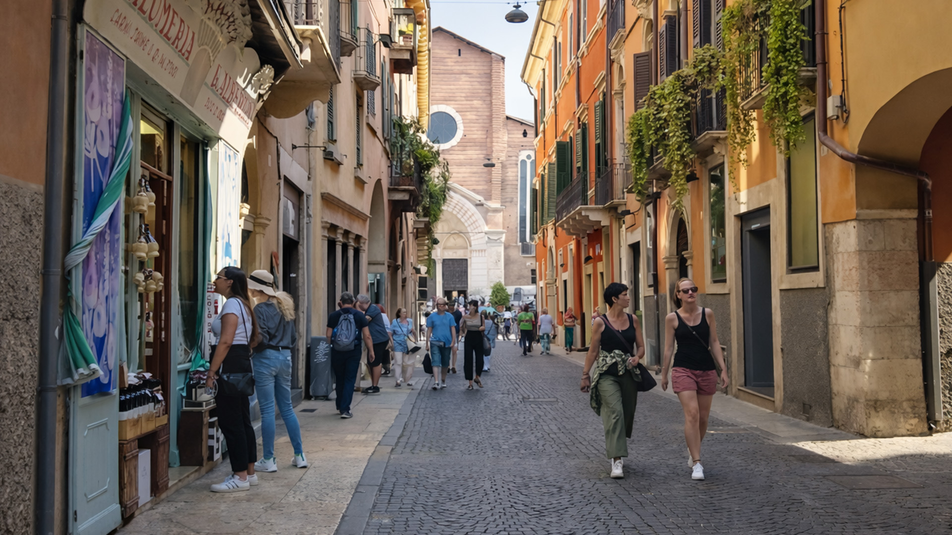 A sunny walk in Verona’s historic alleyways
