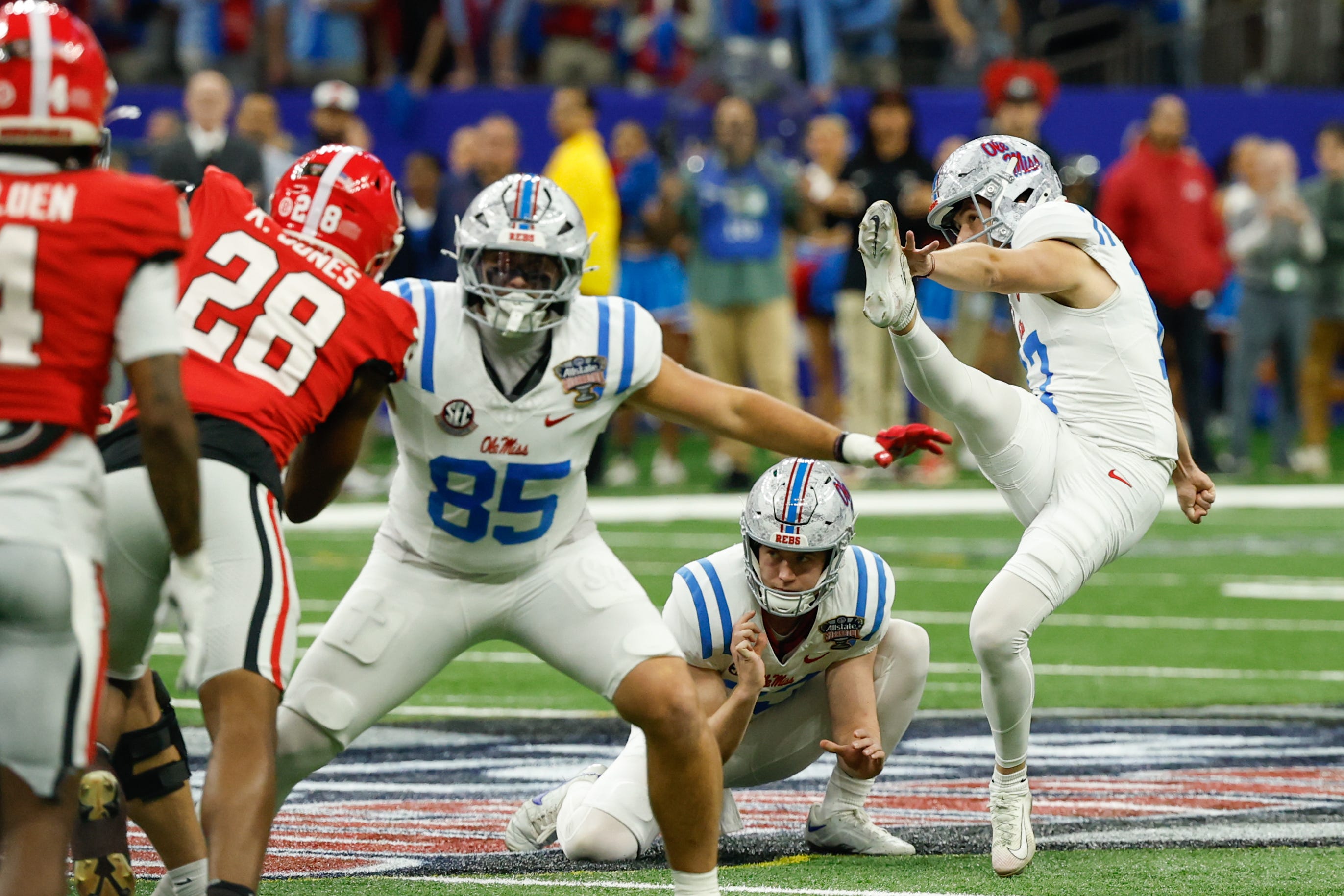 Who is Lucas Carneiro? Ole Miss kicker sets Sugar Bowl field goal record
