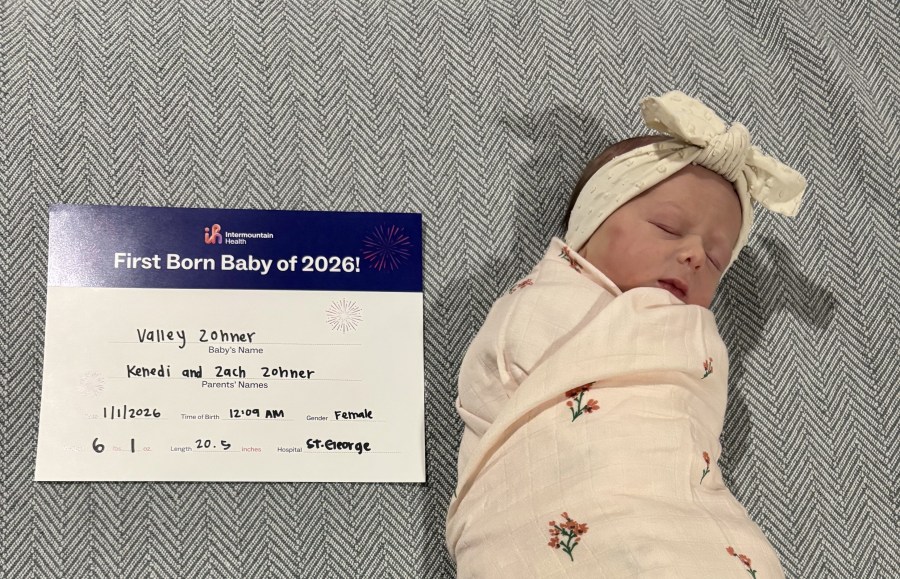 Utah’s first baby of 2026 born in St. George Regional Hospital