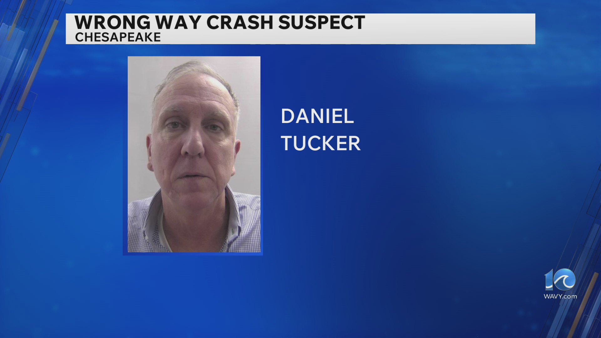 Wrong-way crash suspect in custody in Chesapeake
