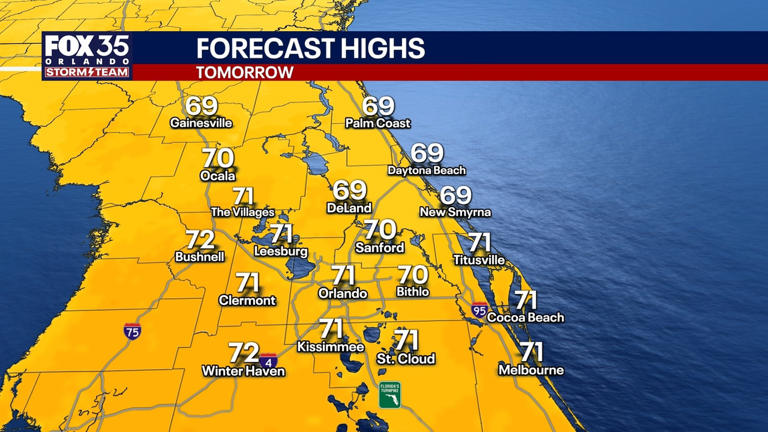 Orlando weather: Clear, milder night ahead as warmer weather build into ...