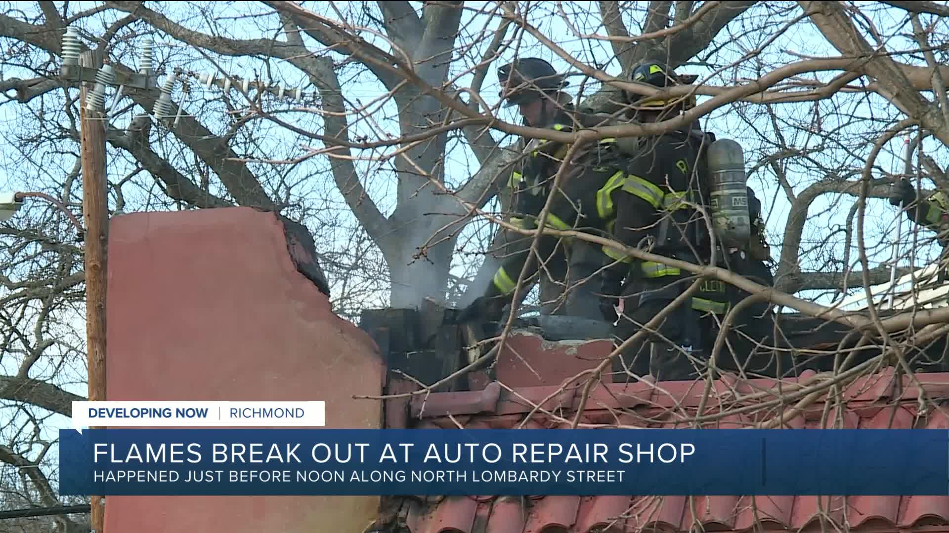 Fire breaks out at Northside auto shop
