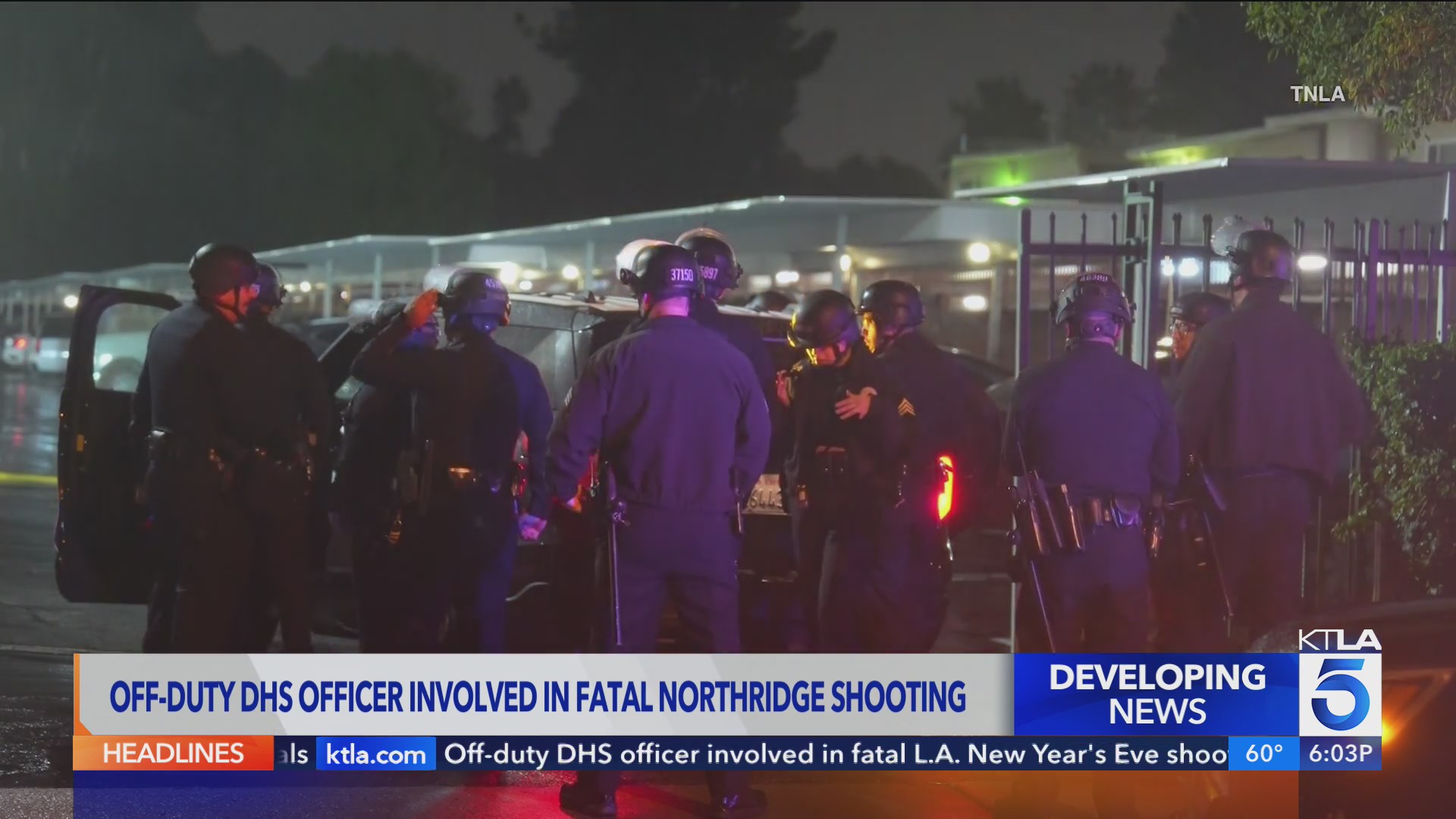 Off-duty DHS officer involved in fatal shooting of man in Northridge