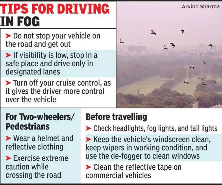 Fog safety awareness initiative at 5 toll plazas