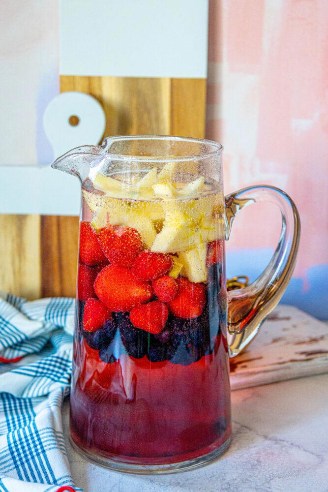 Red, white and blue patriotic punch