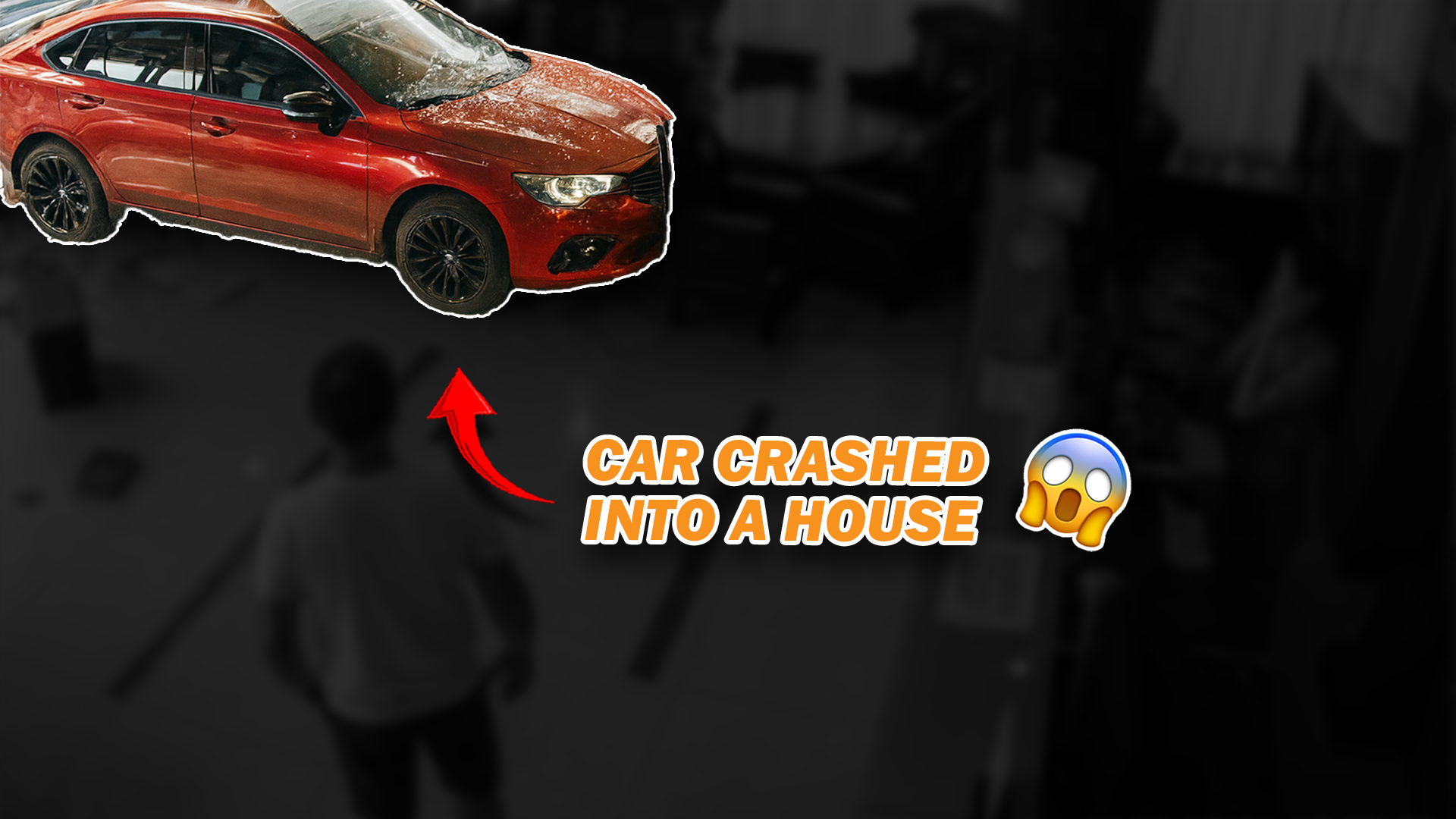 Car crashes into public property caught on cam