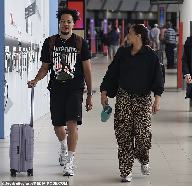 Marley Biyendolo and US soccer star wife Lynn spotted at Perth Airport ...