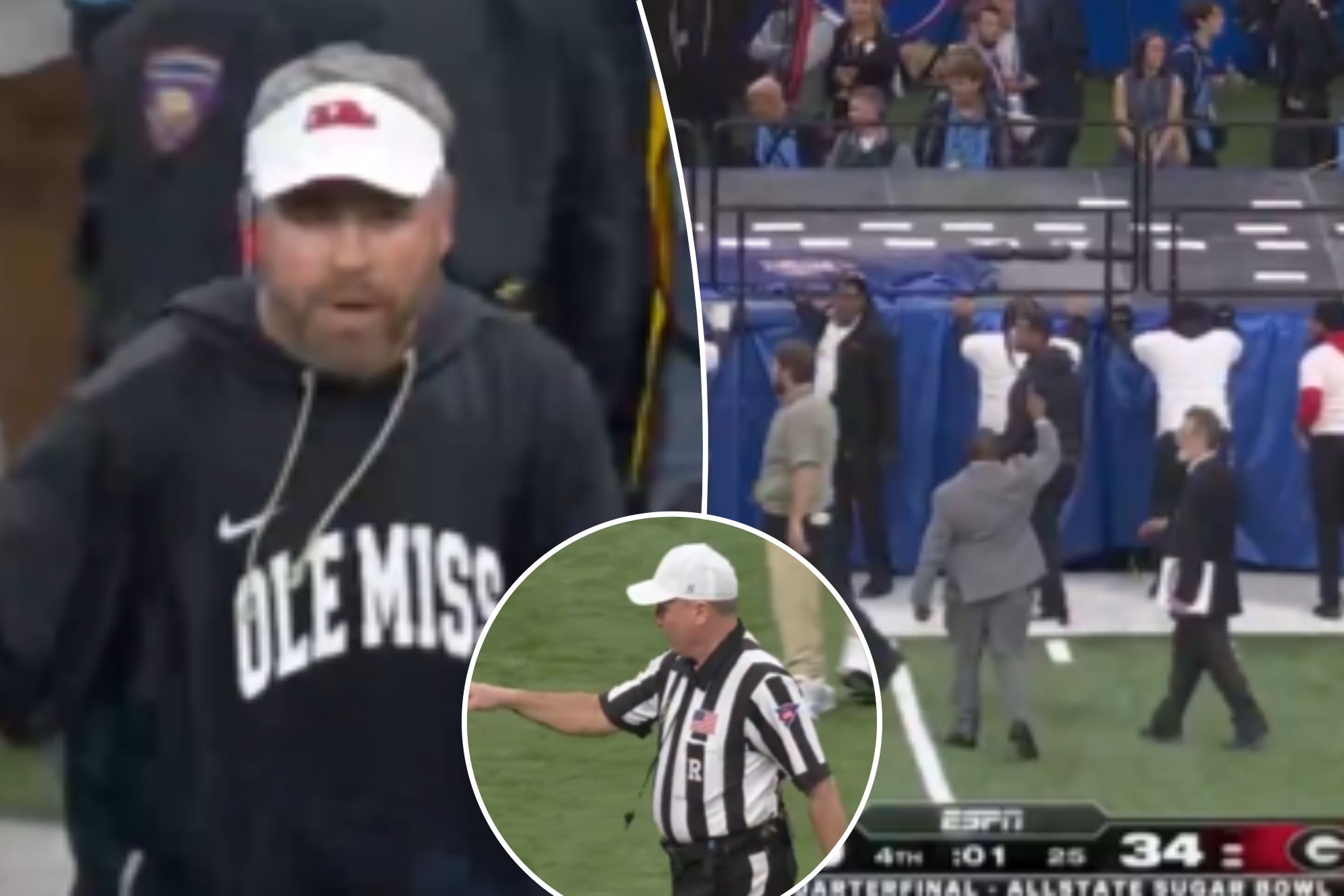 Ole Miss-Georgia thriller comes to chaotic CFP finish — twice — for ...