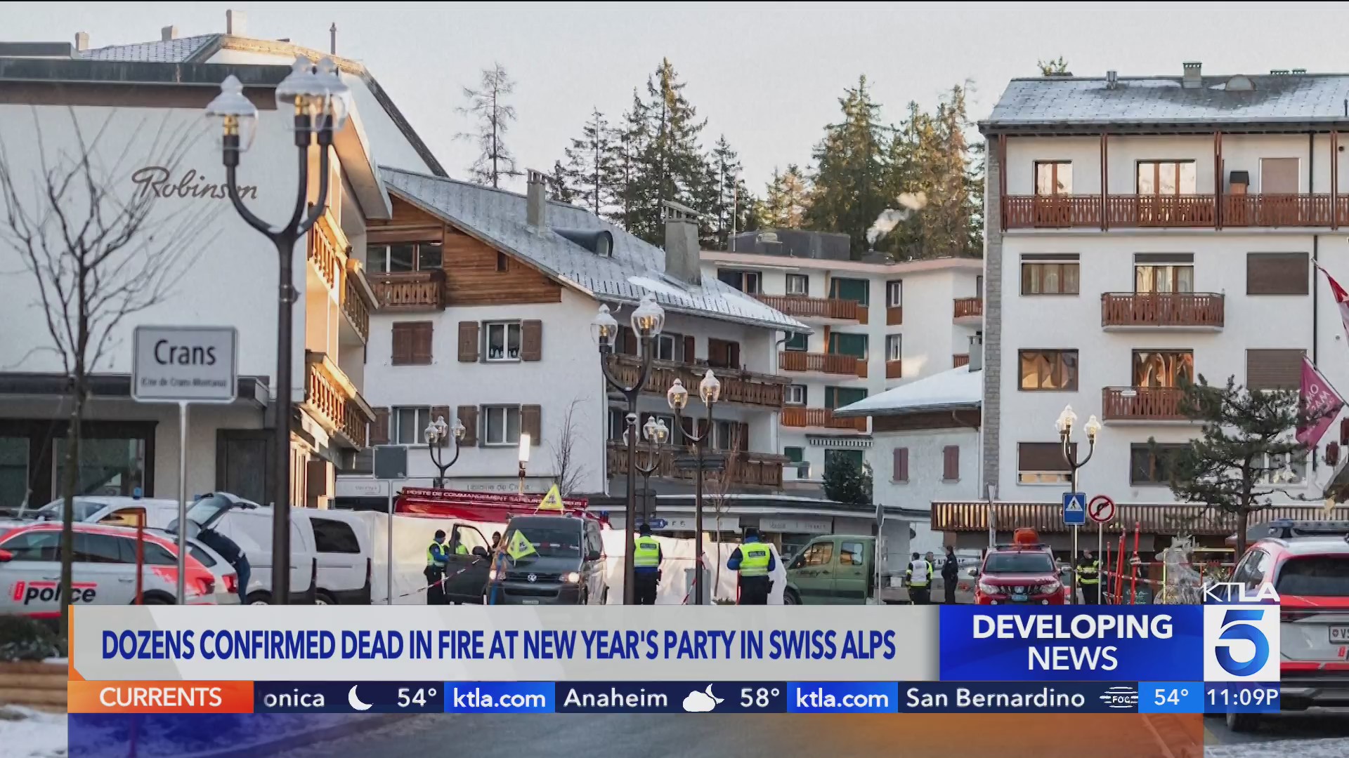 About 40 people dead, 115 injured in fire at Swiss Alpine bar on New ...