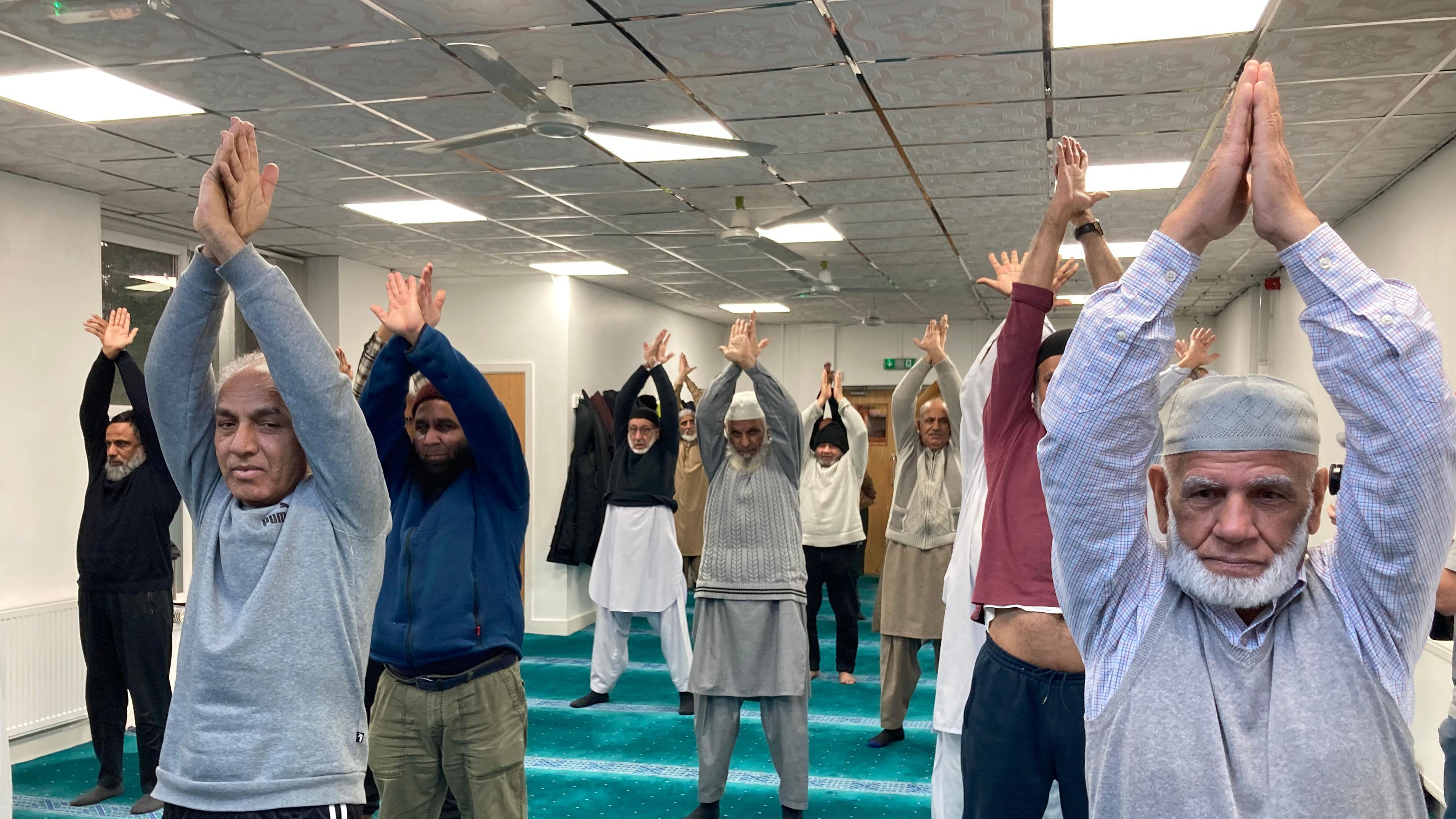 Mosque's 'shock' at viral pilates class video