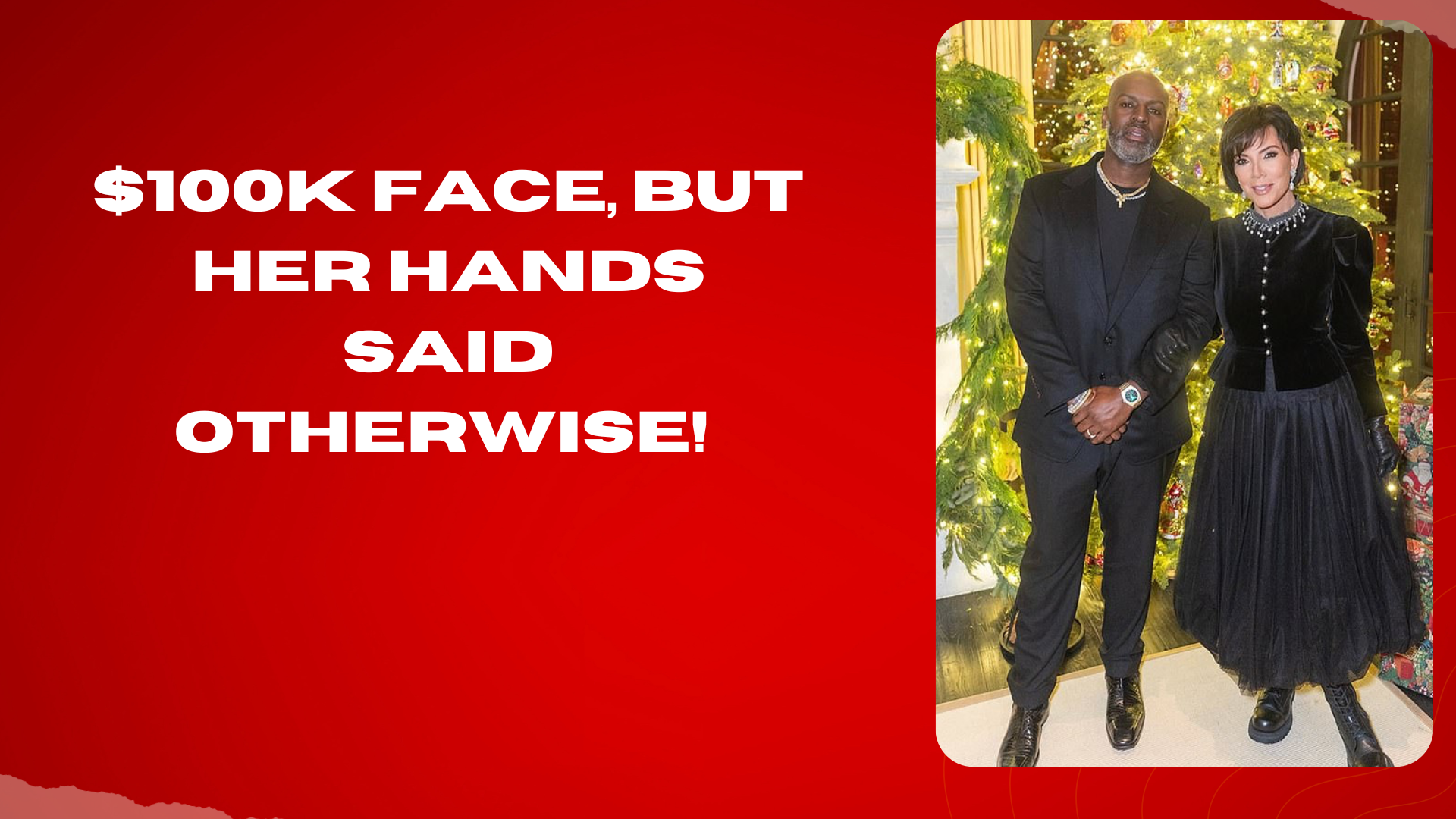 $100K face, but her hands said otherwise!